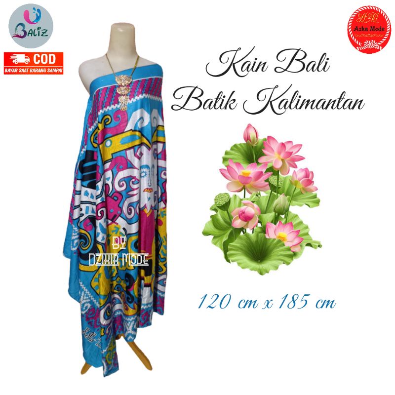 Jual Kain Bali Pantai - Kain Bali Motif Batik Unik Kalimantan Jumbo ...
