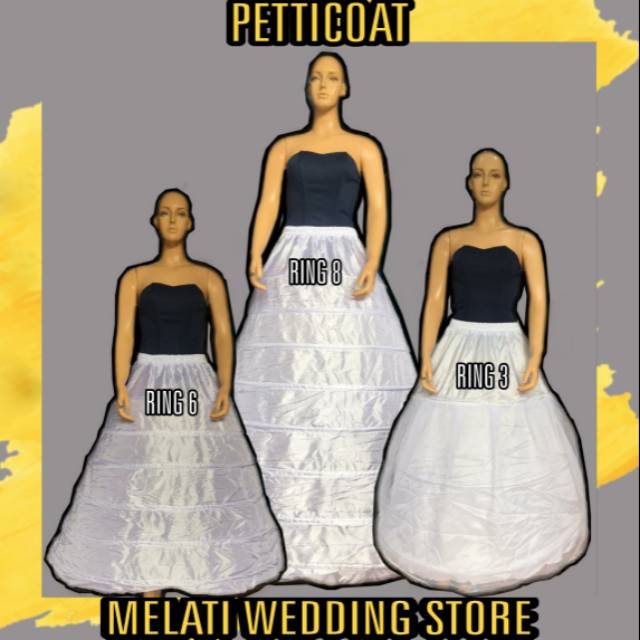 Jual Petticoat Ring 3 6 8 Petikut Pengembang Gaun Shopee Indonesia