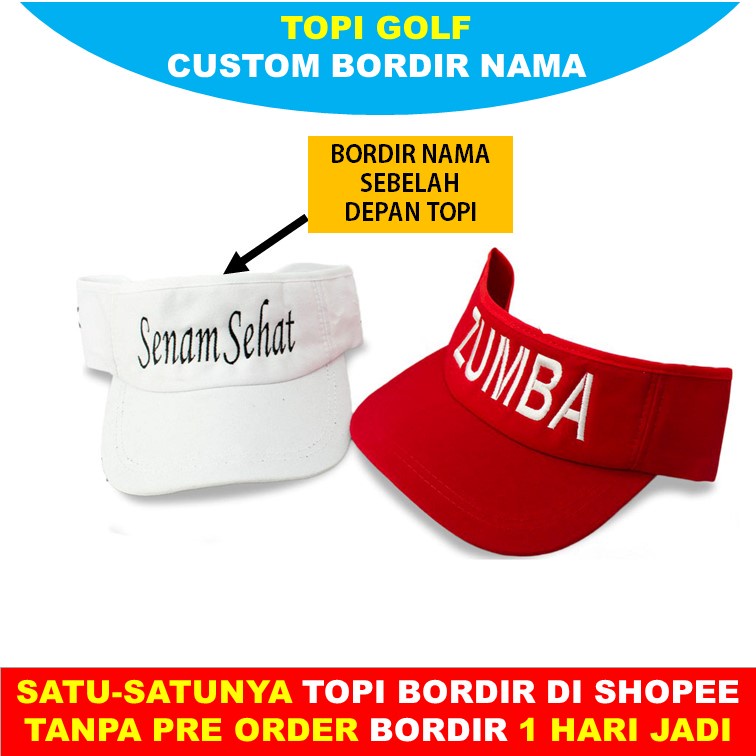Jual Topi Tennis / topi golf zumba / topi caddy Fitnes Senam Sport ...