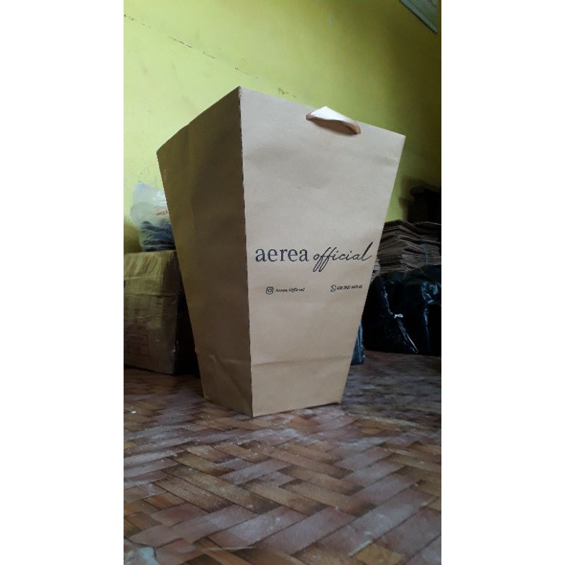 Jual Paper bag custom Paper bag bunga Paperbag bouket 28x13x50 Box ...