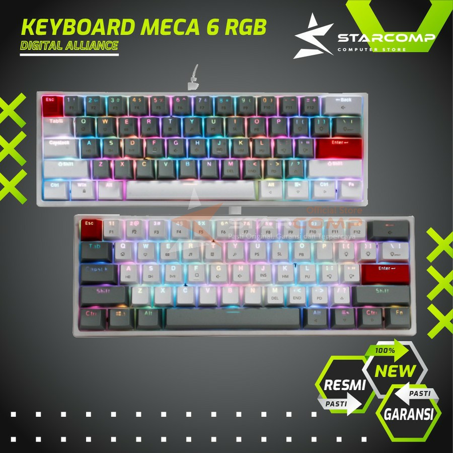 Jual Keyboard Digital Alliance Meca 6 RGB Gaming Mechanical | Shopee ...
