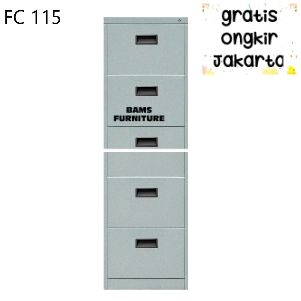 Jual lemari arsip lemari kantor lemari besi merek Alba tipe fc115 ...