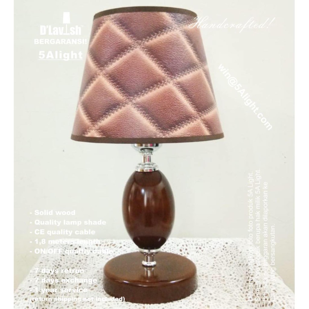 Jual Obsidian Wood - Lampu Meja Hias Nakas/Lampu Tidur/Lampu Malam | Shopee Indonesia