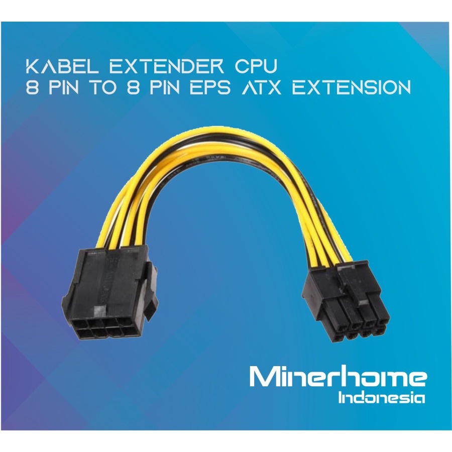 Jual Kabel Extender CPU EPS 8 Pin Female to 8 Pin Male | Shopee Indonesia