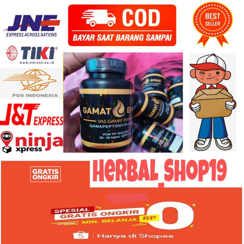 Jual VAS GAMAT EMAS ASLI COLLAGEN ORIGINAL PEMUTIH | Shopee Indonesia
