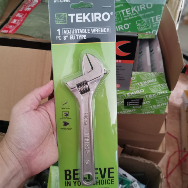 Jual kunci inggris tekiro 8" adjustable wrench 8 inch tekiro | Shopee ...