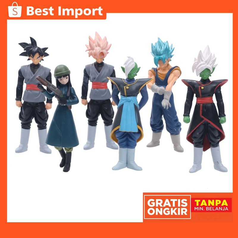 Jual Action Figure Anime Dragon Ball Super Saiyan Zamasu Goku Hitam ...