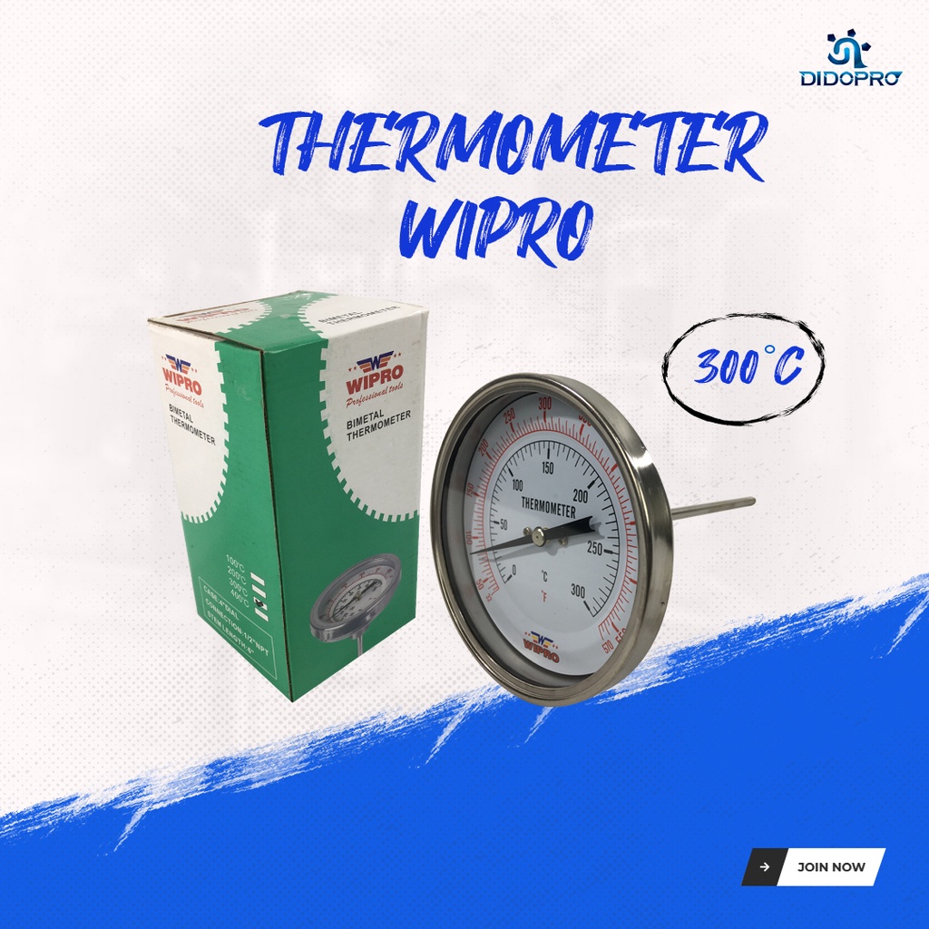 Jual Termometer Payung Wipro 300 C untuk Oven Gas Kue Thermometer ...