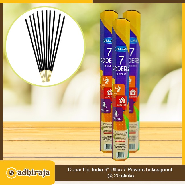 Jual Dupa/ Hio India 9" Ullas 7 Powers heksagonal @ 20 sticks | Shopee ...
