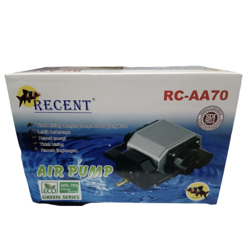 Jual PROMO MURAH Pompa Udara Airpump Aerator RECENT RC AA 70 | Shopee ...
