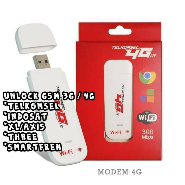 Jual MODEM WIFI modem 4G LTE UP TO 300Mbps Unlock 4G LTE ALL GSM ...