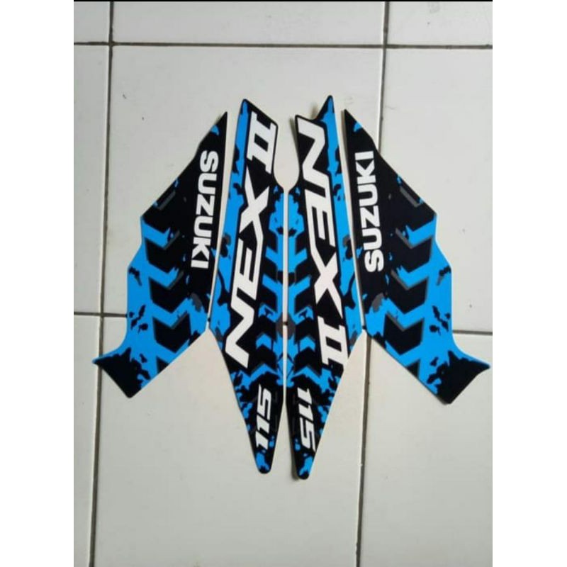 Jual Sticker Striping ori Suzuki nex 11 biru hitam | Shopee Indonesia