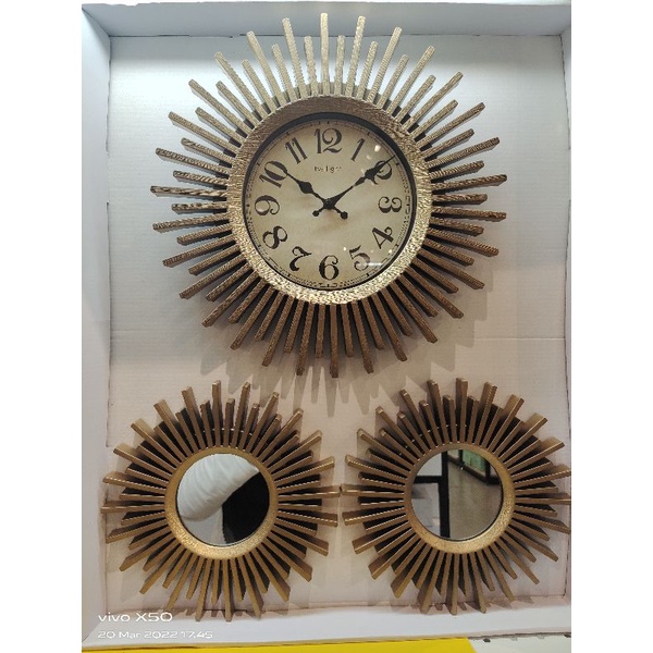 Jual Informa jam dinding set 3 pcs / wall clock set of 3 pcs | Shopee ...