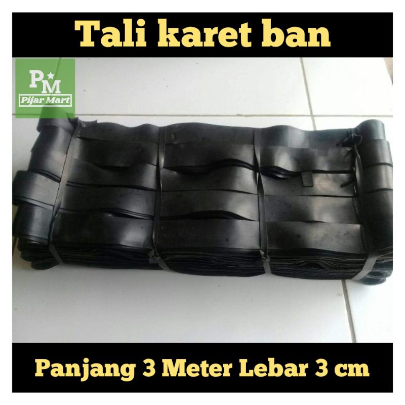 Jual Tali karet Ban Elastis Panjang 3 Meter Lebar 3 Cm | Shopee Indonesia