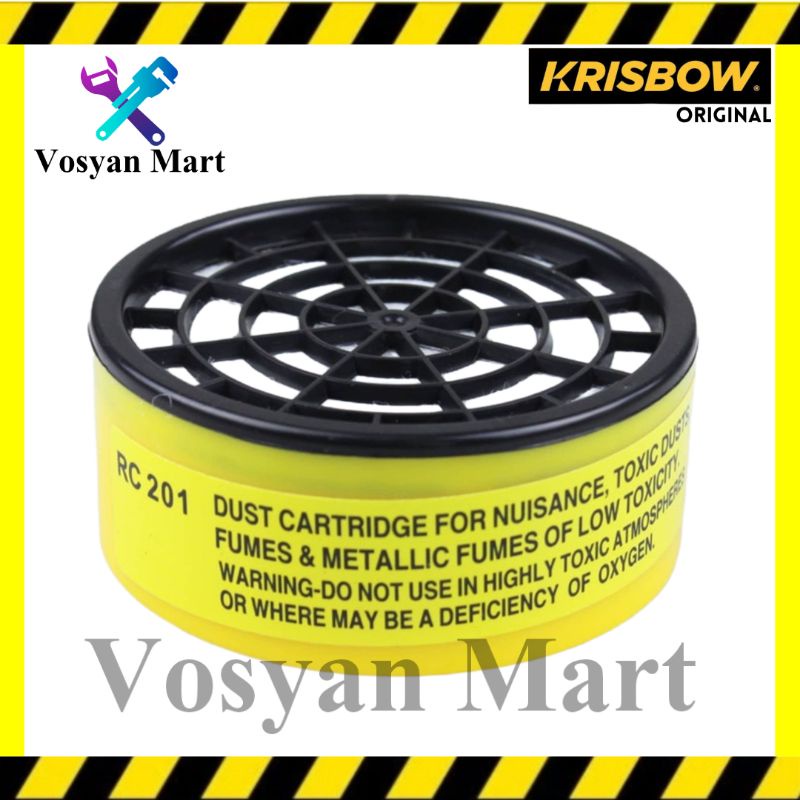 Jual Krisbow Filter Debu dan Asap RC 201 Masker Respirator || Catridge ...