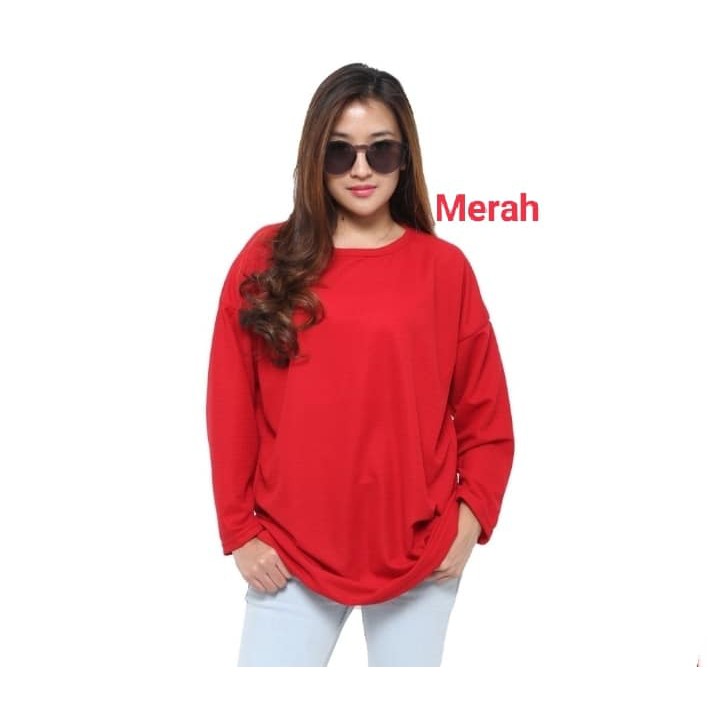 Jual kaos panjang polos wanita merah - kaos polos panjang merah - kaos ... Jual kaos panjang polos wanita merah - kaos polos panjang merah - kaos ...