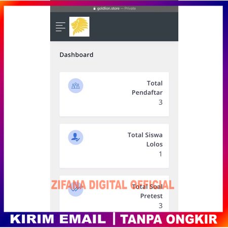 Jual Aplikasi PPDB Berbasis web Zifana digitall official | Shopee Indonesia