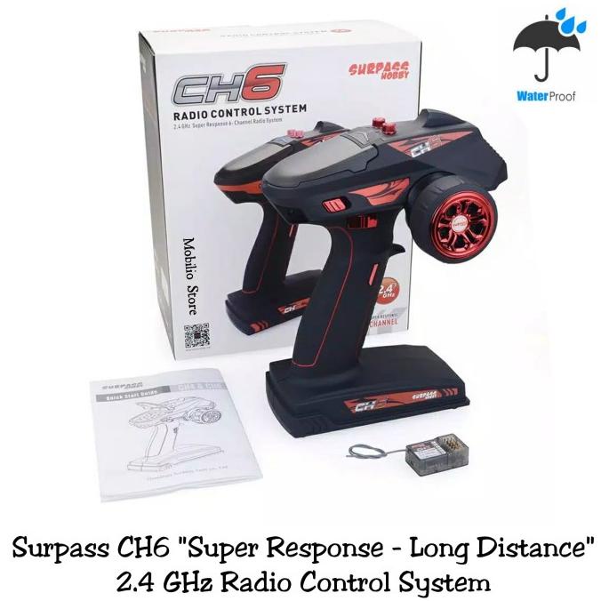 Jual Surpass Hobby 2.4 G CH6 Super Response Radio Remote Control RC ...