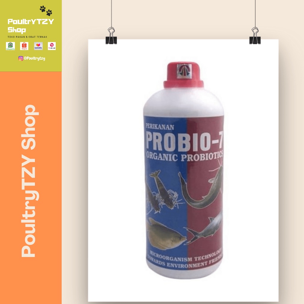 Jual Probio 7 Probiotik Organik untuk Ikan1 liter + PACKING AMAN KARDUS ...