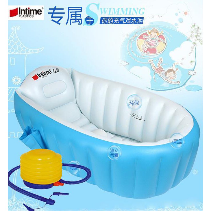 Jual Bak Mandi Bayi 0-2 Tahun / Intime Baby Bath Tub 1 Set Dengan Pompa ...