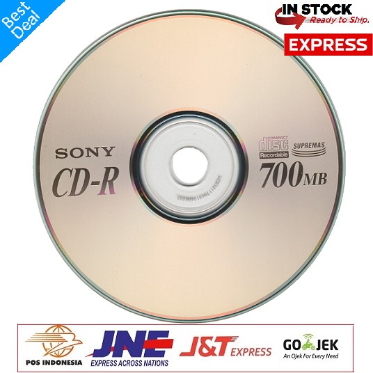 Jual CD-R Blank Sony 52X 700MB Satuan Eceran | Shopee Indonesia