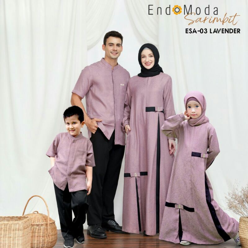 Jual GAMIS ENDOMODA ESA 03 LAVENDER TERBARU ENDOMODA SARIMBIT 2021 ...
