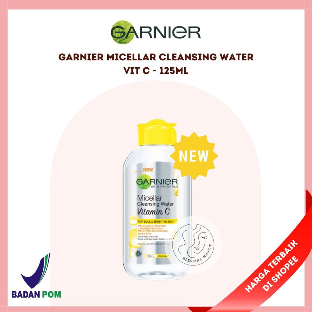 Jual Garnier Micellar Cleansing Water Pink | Blue | Bipase Oil | Vit C ...