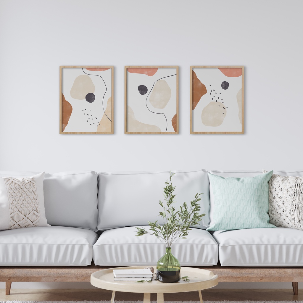 Jual Poster House Frame Poster Minimalis Pebbles Series Premium Frame ...