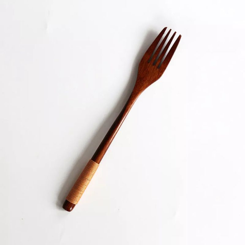 Jual Sendok kayu garpu kayu sendok garpu kayu makan set garbu jepang ...