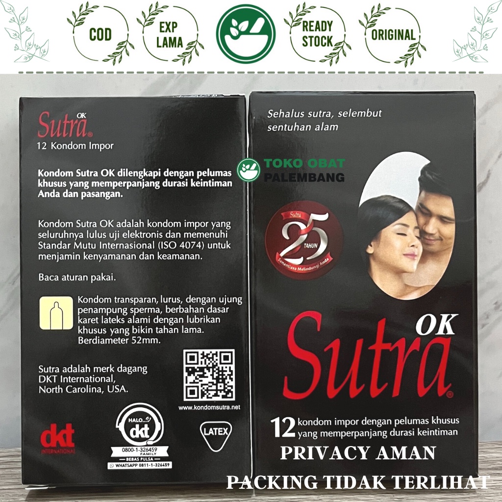Jual KONDOM SUTRA OK ISI 12 PENGAMAN CONDOM THAILAND kondom sutra hitam ...
