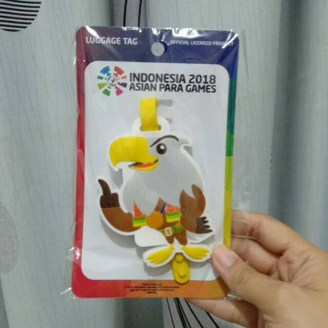 Jual Souvenir Merchandise Asian Para Games Momo Luggage Tag | Shopee ...