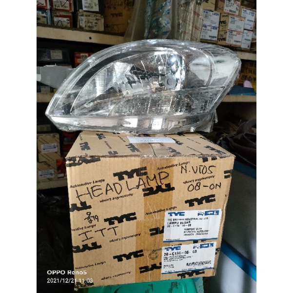 Jual Headlamp lampu depan New Vios/Limo merek TYC MADE IN THAILAND ...