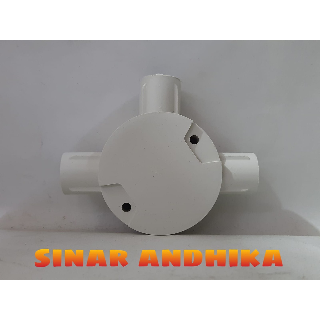 Jual T-DUS / TEE DUS PUTIH 3 CABANG UNTUK PIPA LISTRIK | Shopee Indonesia