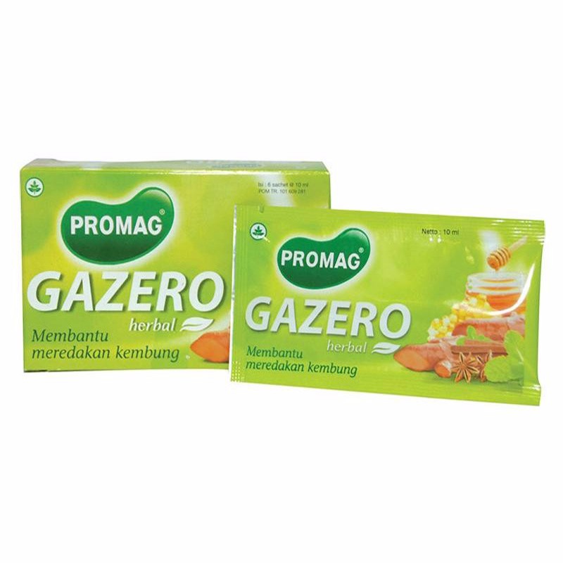 Jual Promag Gazero Herbal | Perut Kembung atau Masuk Angin 6 Sachet ...