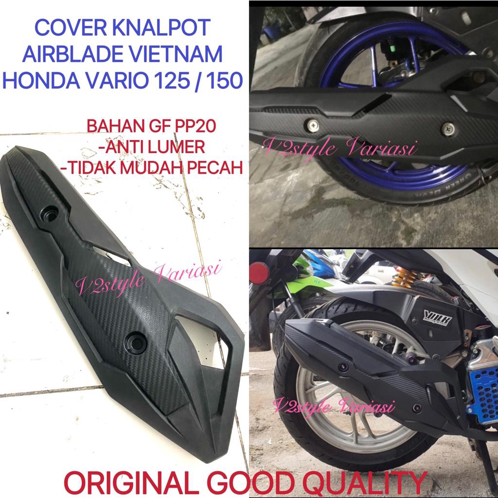 Jual COVER KNALPOT HONDA VARIO 125 150 HONDA MODEL AIRBLADE ORIGINAL ANTI LUMER TAMENG KENALPOT ...