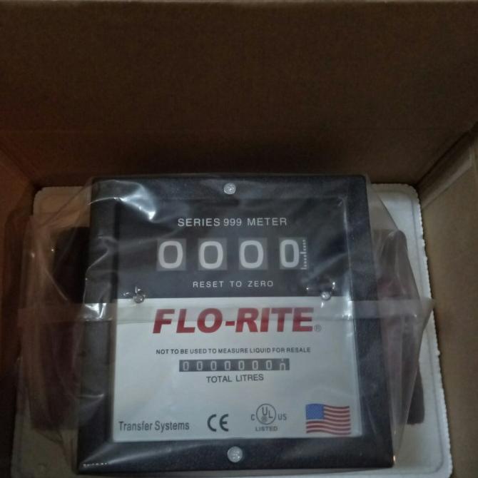 Jual Meteran Minyak Florite 4 Digit / flow meter 4 digit seri 999L 1,5" | Shopee Indonesia