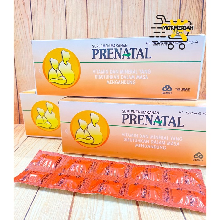 Jual PRENATAL Vitamin & Mineral untuk Ibu Hamil & Menyusui Box 100 ...