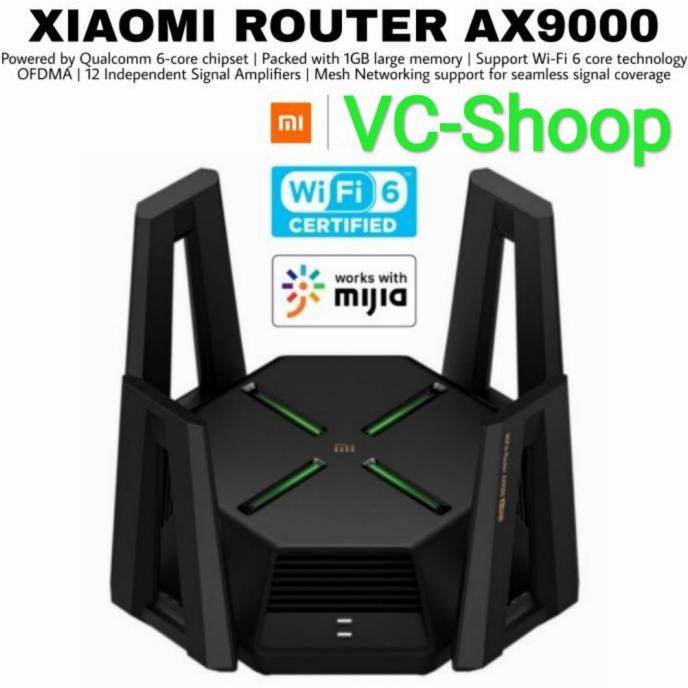 Jual Xiaomi Router Ax9000 Aiot Wi-Fi 6 9000Mbps 4K Qam - Mi Wifi ...