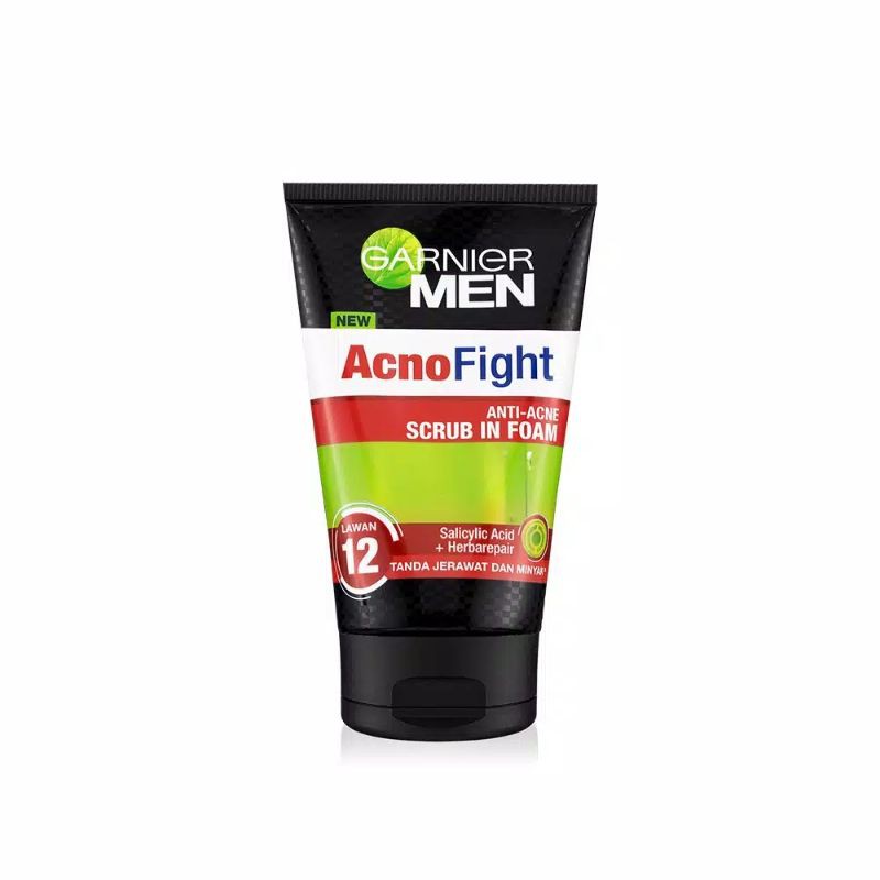 Jual Garnier Acno Fight Anti-acne Scrub In Foam 100 ml | Shopee Indonesia