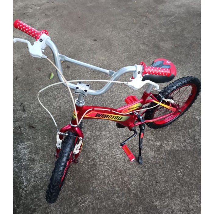 Jual Sepeda Anak Wimcycle Wim Cycle Warna Merah Ukuran 18 Usia 5 6 7 8 ...
