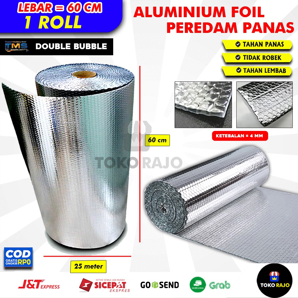 Jual Aluminium Foil Bubble Peredam Panas Atap Rumah Ketebalan 4 mm 1 ...