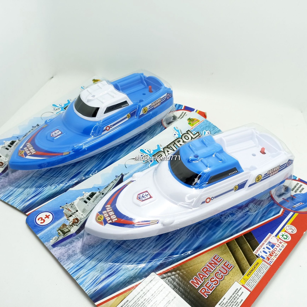 Jual OCT5327 Mainan Anak Patroli Boat Marine Rescue Perahu Berjalan ...