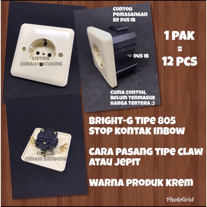 Jual BRIGHT-G 805 Stop Kontak Inbow Tanam | Shopee Indonesia