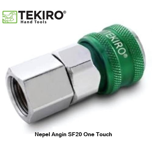 Jual Tekiro Quick Coupler One Touch 20 SF / Nepel Angin / Fitting / Sambungan Selang Kompresor ...
