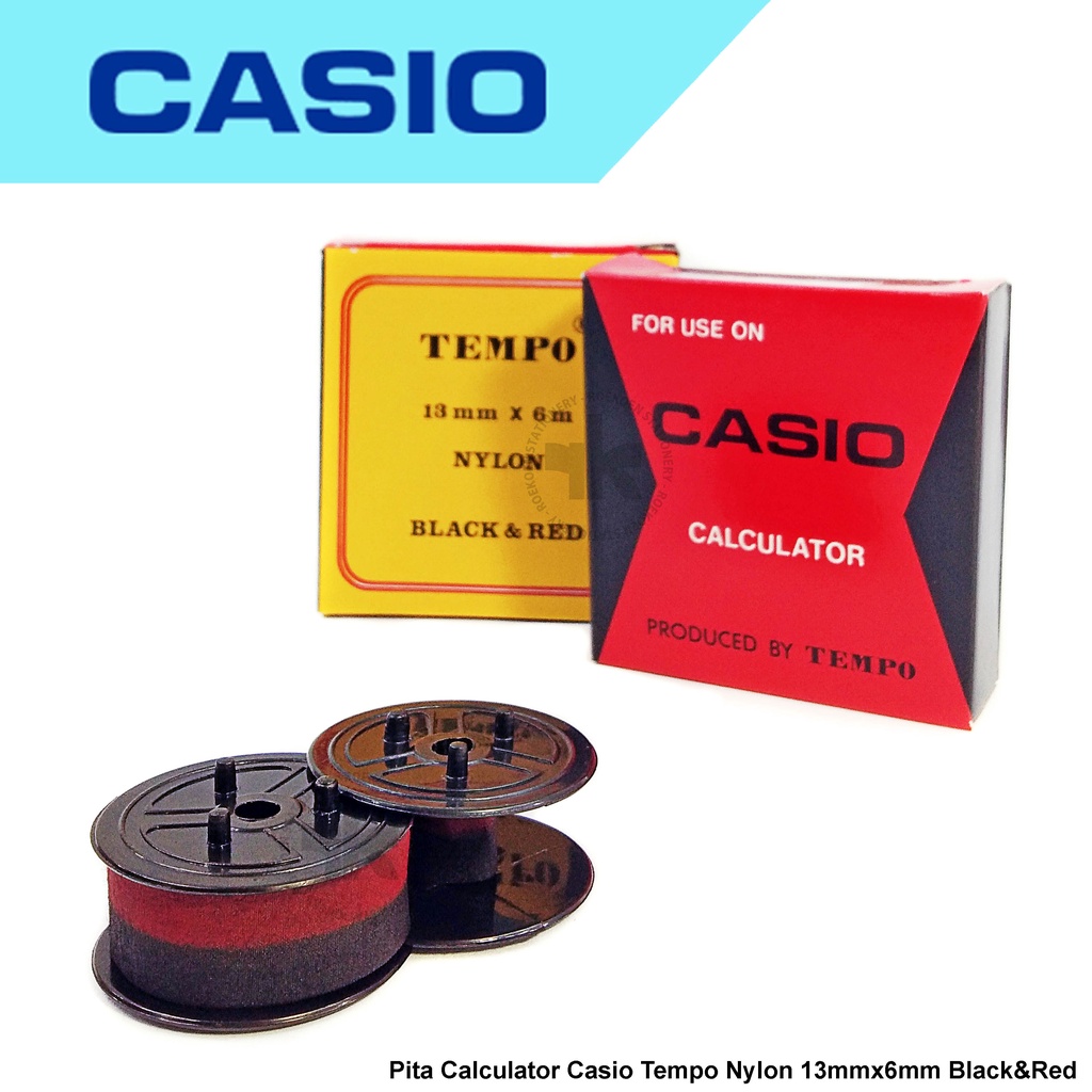 Jual Tempo Pita Refill Calculator Printer Hitam Merah DR Series Ribbon ...