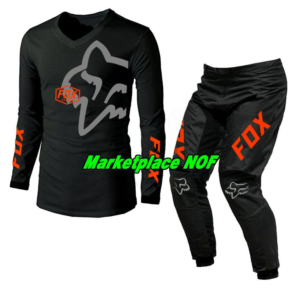 Jual jersey cross trail Motocross baju Motor adventure mx Hitam gold ...