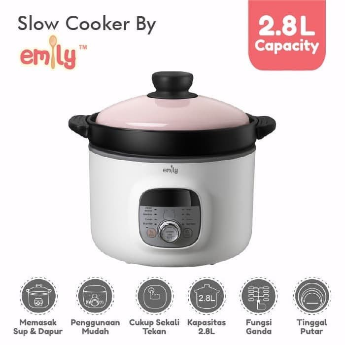 Jual Emily Slow Cooker 2.8L Slow Cooker Emily 2.8L | Shopee Indonesia
