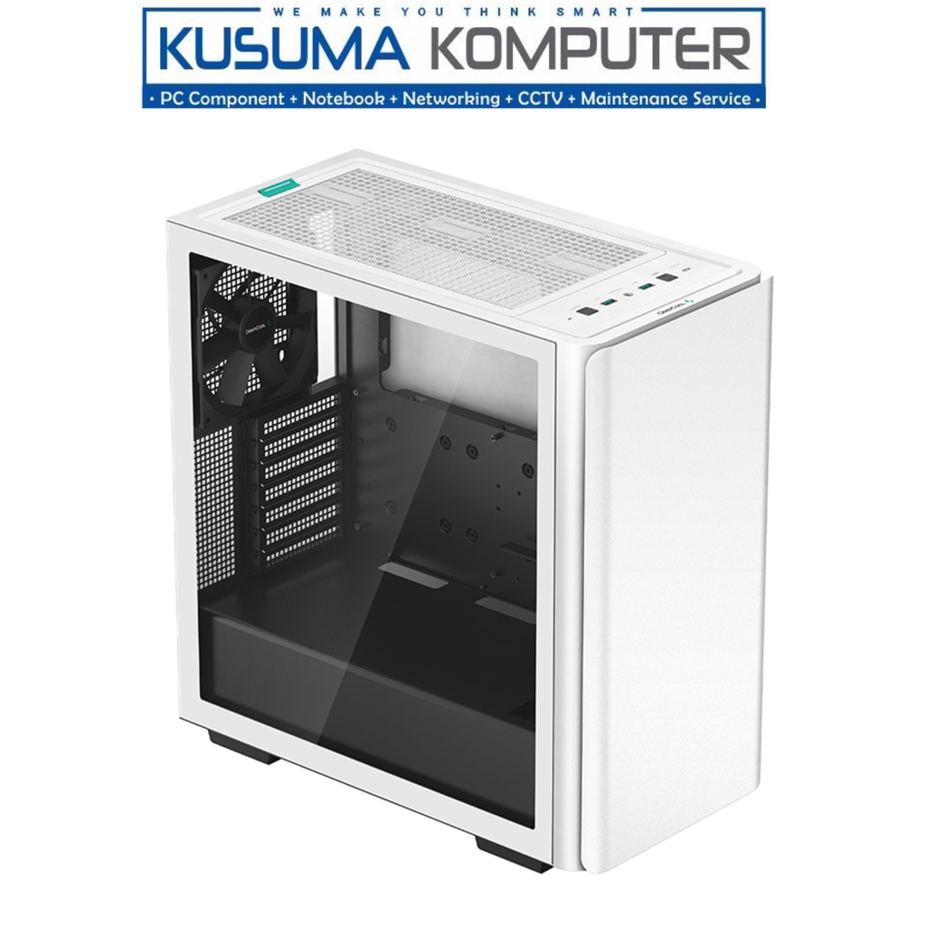 Jual Deepcool CK500 White + 2 Fan Mid Tower Casing PC | Shopee Indonesia