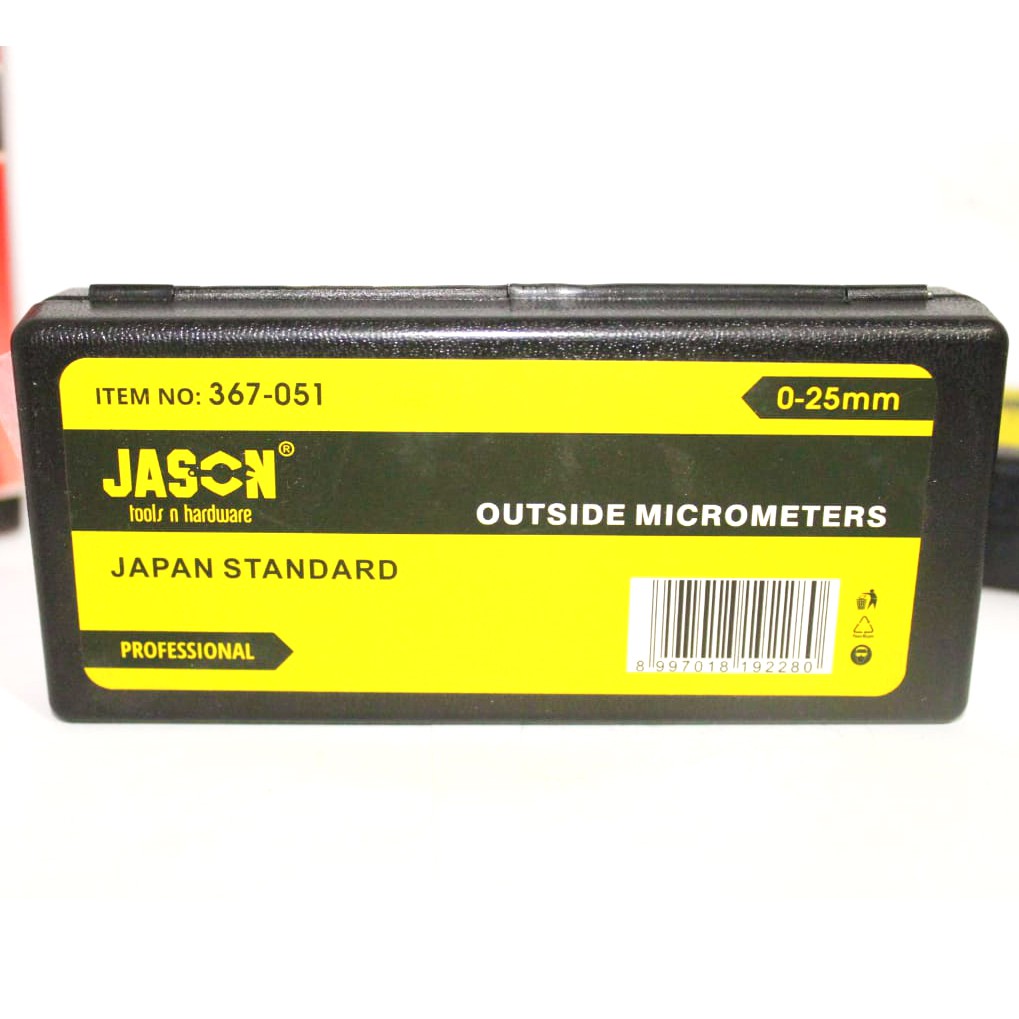 Jual Micrometer / Micro Meter / Mikrometer / Mikro Meter JASON 0-25 MM ...