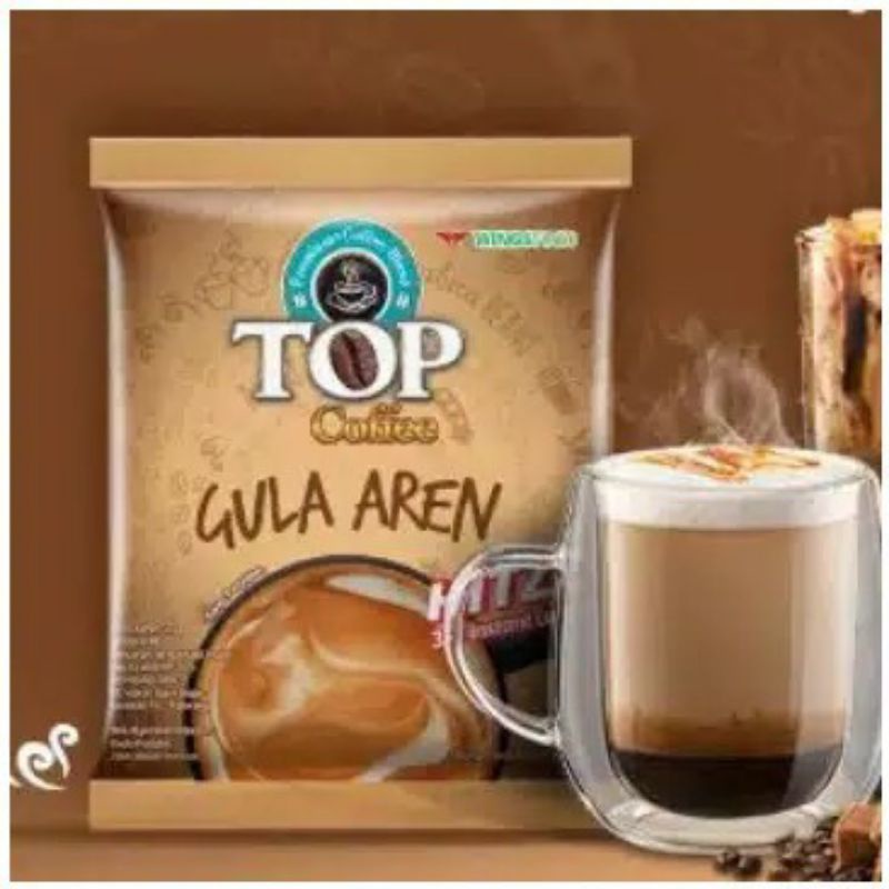 Jual Top Coffee gula aren, 6+3 ( isi 9 sachet ) | Shopee Indonesia